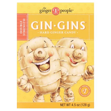 Gin Gins Double Strength Hard Ginger Candy 45 Oz
