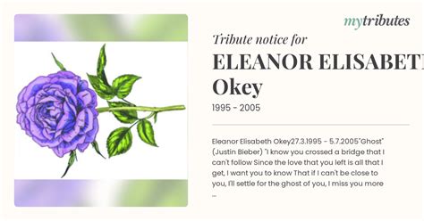 Eleanor Elisabeth Okey Tributes Tasmania My Tributes