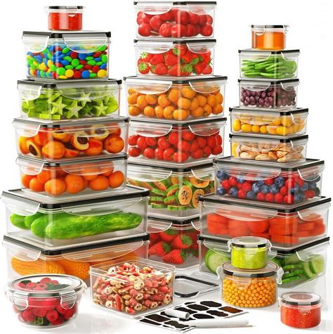 40 PCS Airtight Food Storage Containers Set 20 Containers 20 Lids
