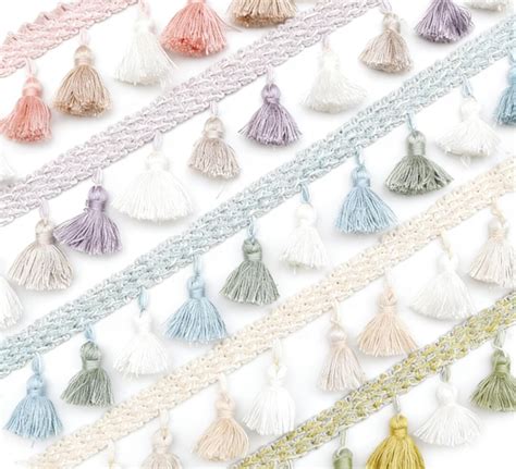 Handmade Tassel Trim Colorful Decorative Fringe For Shoes And Fashion