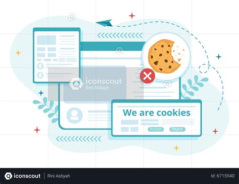 Internet Cookies Illustration Free Download Design And Development Illustrations Iconscout