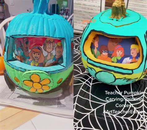 Tiktok Inspired 2024 Pumpkin Carving Idea For Work Pumpkin Contest Tiktok