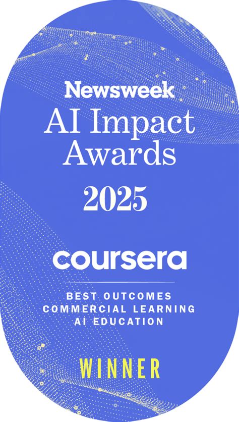 Coursera Coach Wins Newsweek Ai Impact Award For Outcomes In Commercial