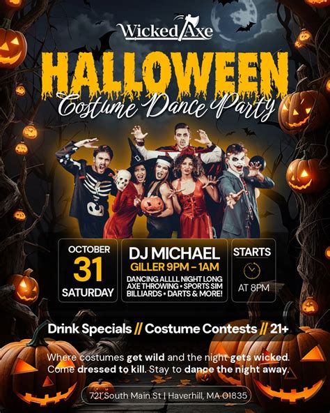 Halloween Costume Dance Party At Wicked Axe