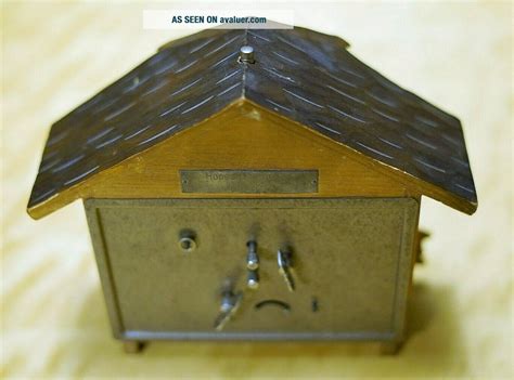 Vintage Wooden Hand Made Cuckoo Alarm Clock From 1965th Made In Germany