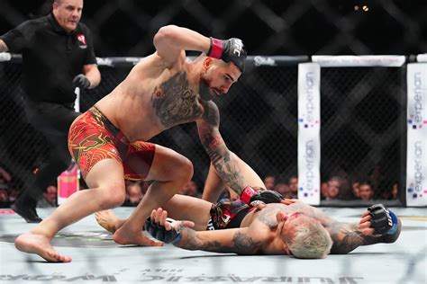 Ufc Results Ilia Topuria Brutally Kos Charles Oliveira To Seize