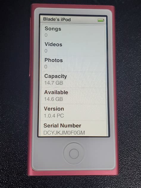 Apple Ipod Nano 7th Gen A1446 16gb Bluetooth Vintage Fast Shipping Us