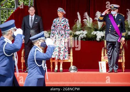 Princess Delphine Attending National Day 2026 Celebrations In Front Of