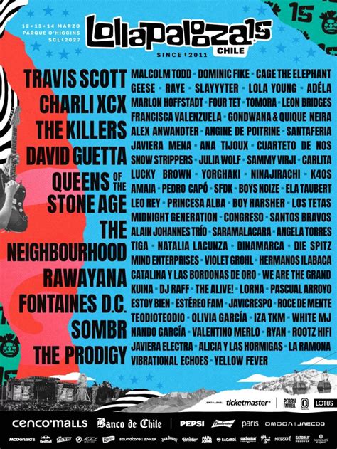 Lollapalooza Chile 2027 Anuncia Su Esperado Cartel Conoce Todos Los