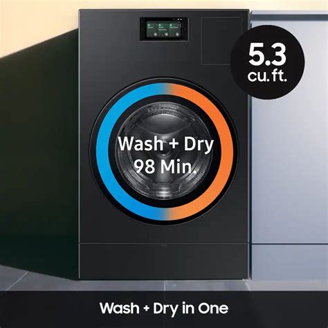 Samsung 53 Cu Ft Bespoke Ai Ventless Smart All In One Front Load