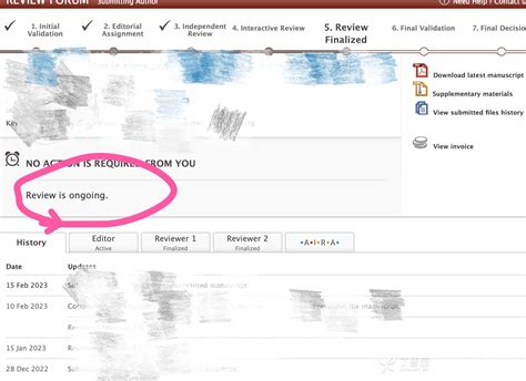 Frontiers 发文的经验分享 Review Is On Going”不等于一定拒稿～