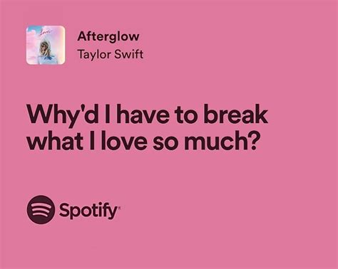 Afterglow By Taylor Swift Song Lyrics Edit