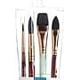 Princeton Neptune Short Handle Watercolor Synthetic Brush Set 4 Pack