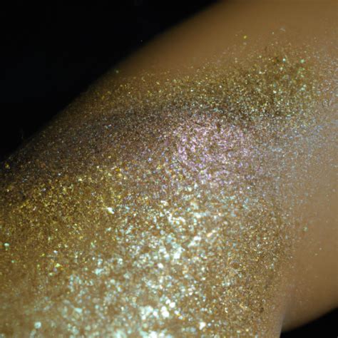 Application Of Golden Glitter Powder In Body Makeup Shine Bright At Parties ShineMK