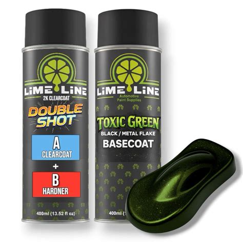 Lime Line Shadow Line Basecoat Spray Paint Color Shift Black To Metal