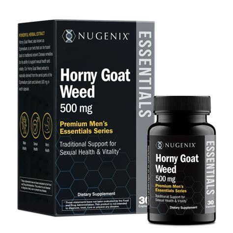 Nugenix Essentials Horny Goat Weed Mens Health And Vitality Performance