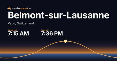 Belmont Sur Lausanne Vd Sunrise And Sunset Times
