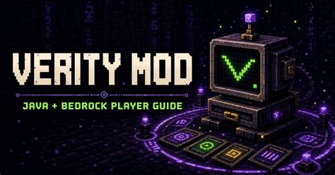 Verity Mod Java Edition — Forge And Neoforge Guide
