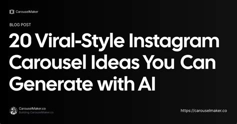 20 Viral Instagram Carousel Ideas You Can Generate With Ai 2026