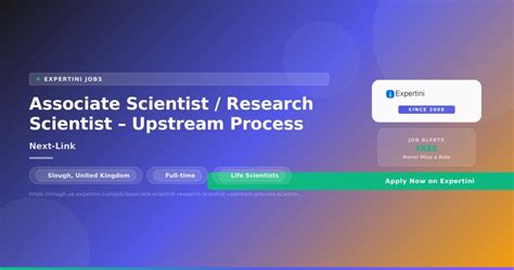 Associate Scientist Research Scientist Upstream Process Sciences