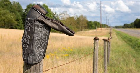 Why You Should Never Touch A Cowboy Boot Left On A Fence