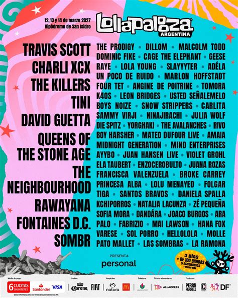 Lineup Oficial De Lollapalooza Argentina 2027 Estos Son Los Artistas Y