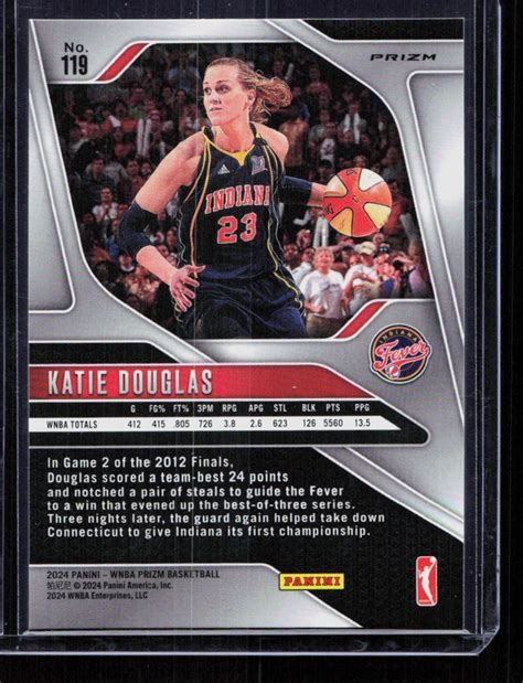 Katie Douglas 2024 Panini Prizm Wnba 119 Silver Prizm Ebay