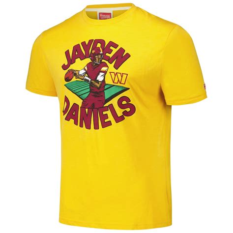 Unisex Washington Commanders Jayden Daniels Homage Gold Caricature