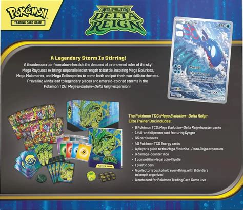 ⚡ Pokemon Tcg Mega Evolution Delta Reign Elite Trainer Box Etb Presale