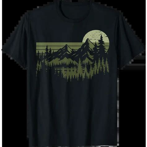 Nature Landscape Retro Hiking Vintage Hiker T Shirt