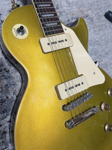 Epiphone 1956 Les Paul Standard Gold Top 1997s Made In Korea T0000 Ebay