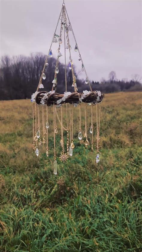 Opalite And Clear Quartz Woodland Suncatcher Witchy Craft Tiktok