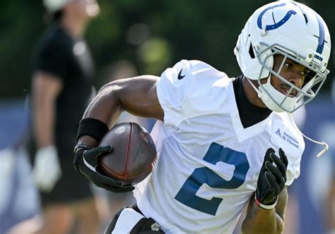 Josh Downs Other Colts Players Return For Joint Practice V Patriots