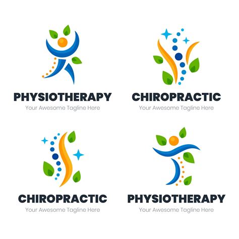 Physiotherapy Logo Template Collection Free Vector