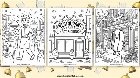 29 Restaurant Coloring Pages Free Pdf Printables