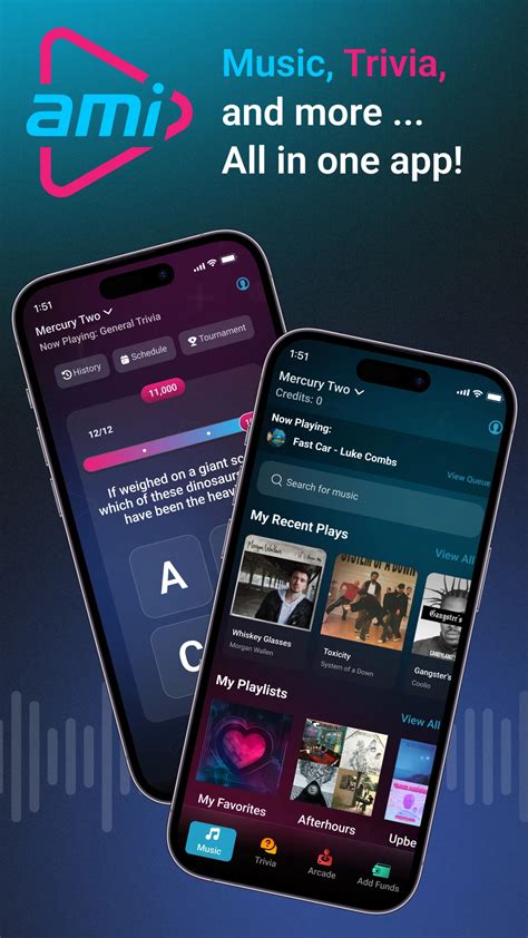 Ami Play Control Music And Play Trivia At Ami Venues