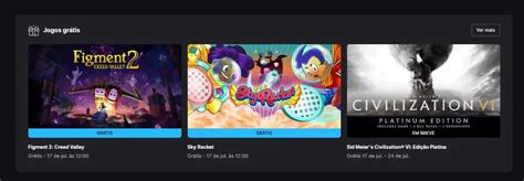 Epic Games Store Libera Jogos De Gra A No Pc