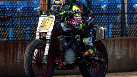 Jared Mees Takes The Checkered Flag At The Springfield Mile Ii