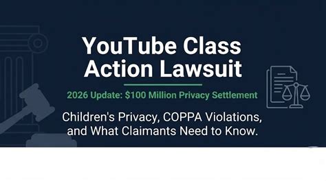 Youtube Class Action Lawsuit 2026 Settlement Guide