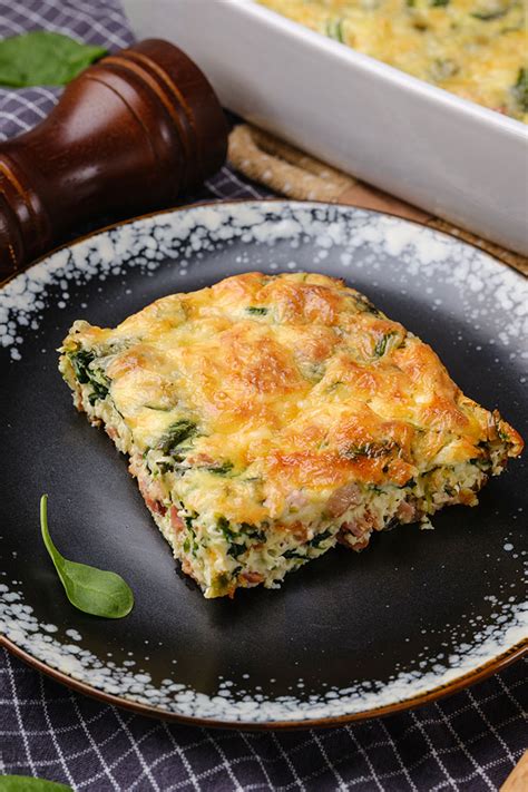 Spinach Frittata With Bacon Recipe Total Diabetes Wellness