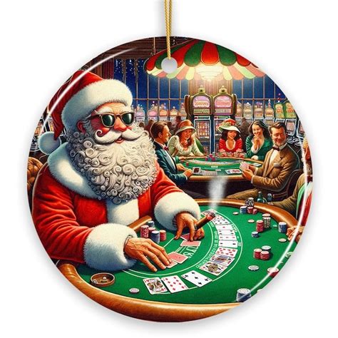 Ornamentallyyou North Pole Game Night Santa Claus Christmas Ornament