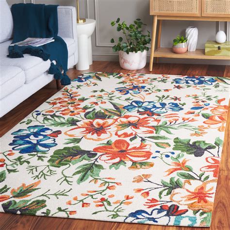 Safavieh Jardin 850 Ivoryorange Country Floral 4ft X 6ft Small