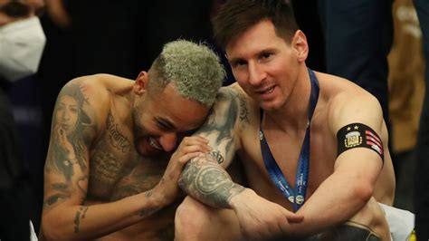 Como Amigos En El Barrio La Foto Viral De Neymar Y Messi Tras La Gran