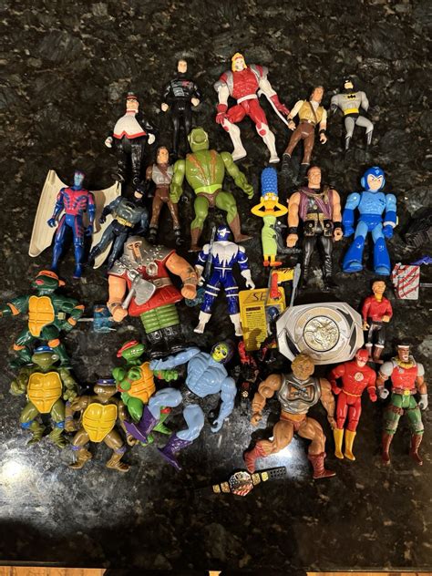 Vintage Action Figure Mixed Lot Of Random Figures Action Figures Toys