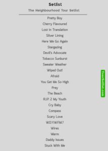 The Neighbourhood Tour 2026 Dates Setlist Venue Cities And Tickets