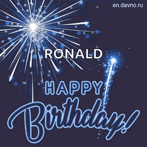 Happy Birthday Ronald S Tenor