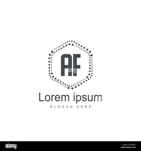 Initial Letter Af Logo Template Vector Design Stock Vector Image And Art Alamy