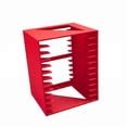 Lazsy Media Organizer Cd Dvd Storage Rack Vertical Disc Holder Open