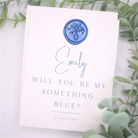 my something blue invitation etsy
