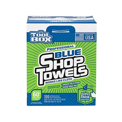 Toolbox Blue Shop Towels 200 Ct Box At Tractor Supply Co